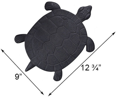 Cast Iron Turtles Stepping Stone Yard Art – Set of 2